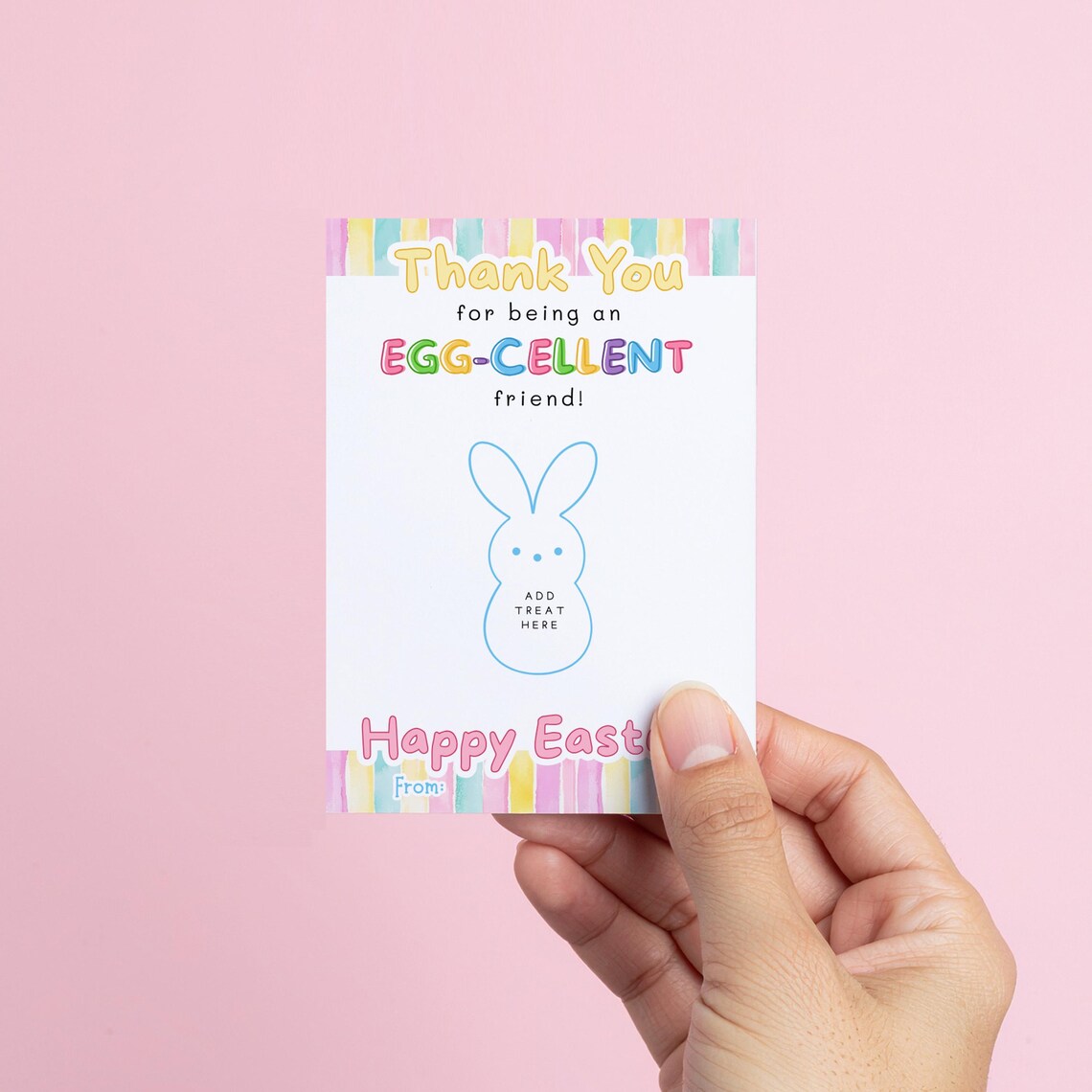 Printable Easter Treat Bag Tags for Kids, Thank You for Being an Egg ...