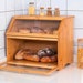 Wood Bread Box 2-layer, Farmhouse Basket, Bread Bin, Storage Box, Bread ...