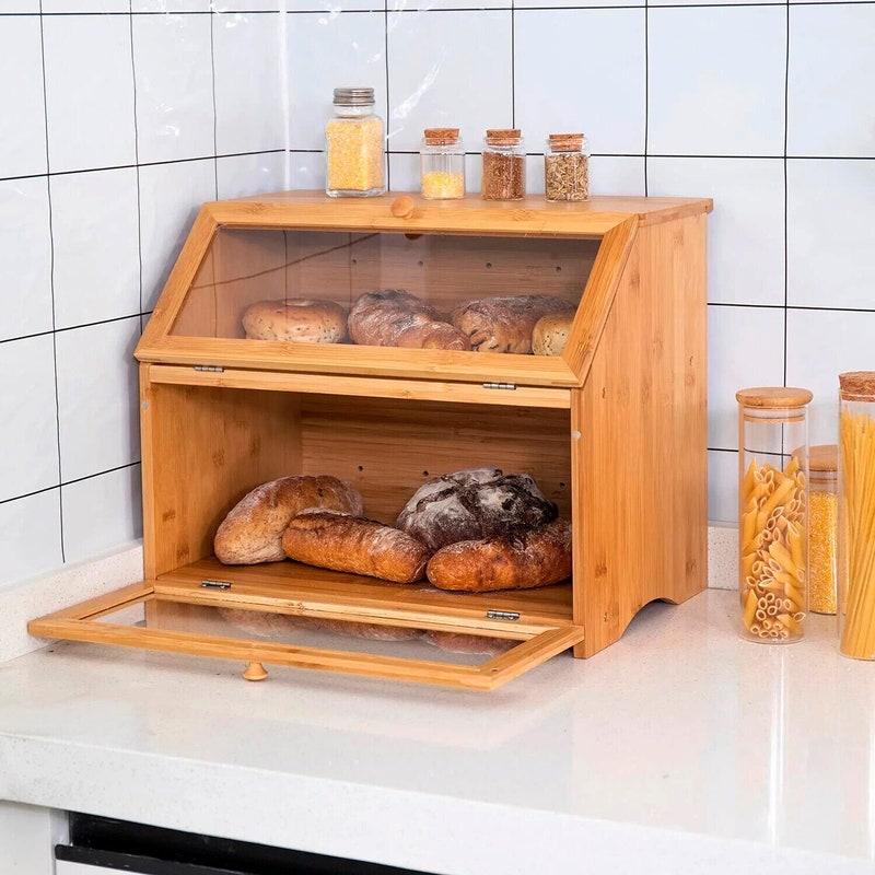 Wood Bread Box - Etsy