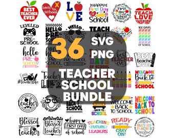 Teacher Svg Bundle, Teacher Gift Svg, Teacher Quote Svg, Teacher Life ...