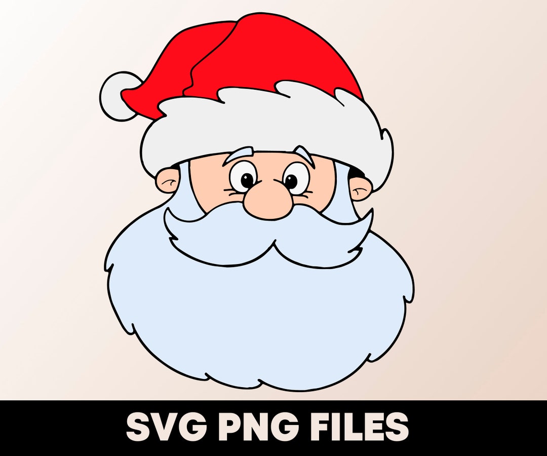 Vintage Santa SVG, Santa Face Svg, Christmas Svg, Santa Claus Svg ...