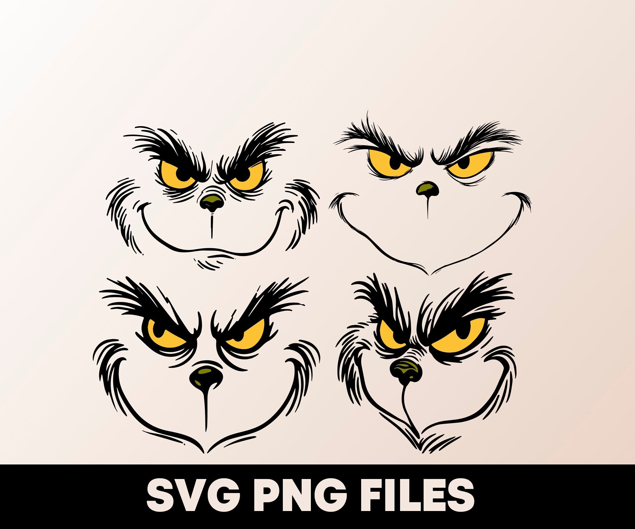 Grinch SVG, Grinch Face SVG, Grinch SVG Bundle, Grinch smile, Grinch ...