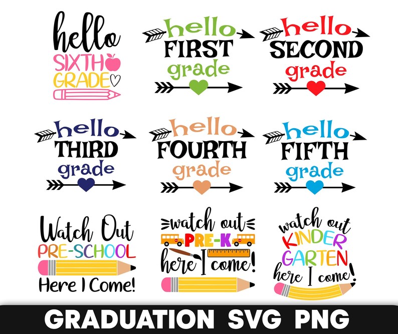 Graduation SVG Bundle, Graduation Png, Graduation Clipart, Teacher Svg ...