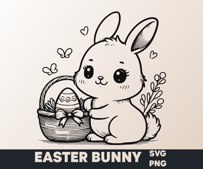 Easter Svg, Easter Bunny SVG, Easter Png File, Happy Easter Svg, Bunny ...