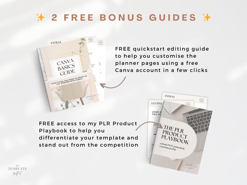 PLR Planner Bundle, Editable Planner Templates Canva, PLR Goodnotes ...