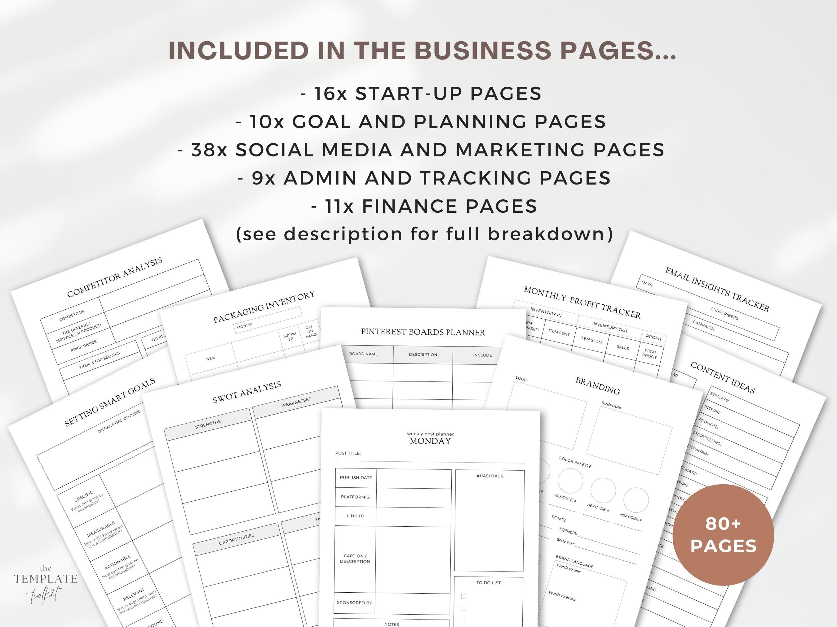 PLR Planner Bundle, Editable Planner Templates Canva, PLR Goodnotes ...