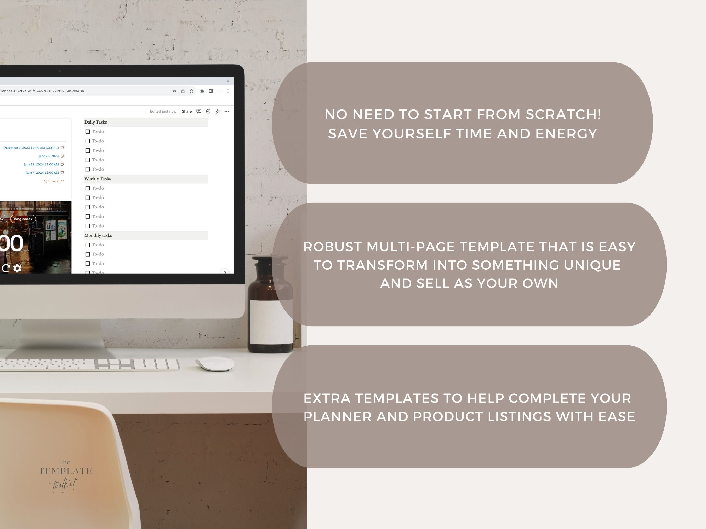 PLR Notion Template Student Planner Bundle With Product Mock Ups, Done for You Notion Planner ...
