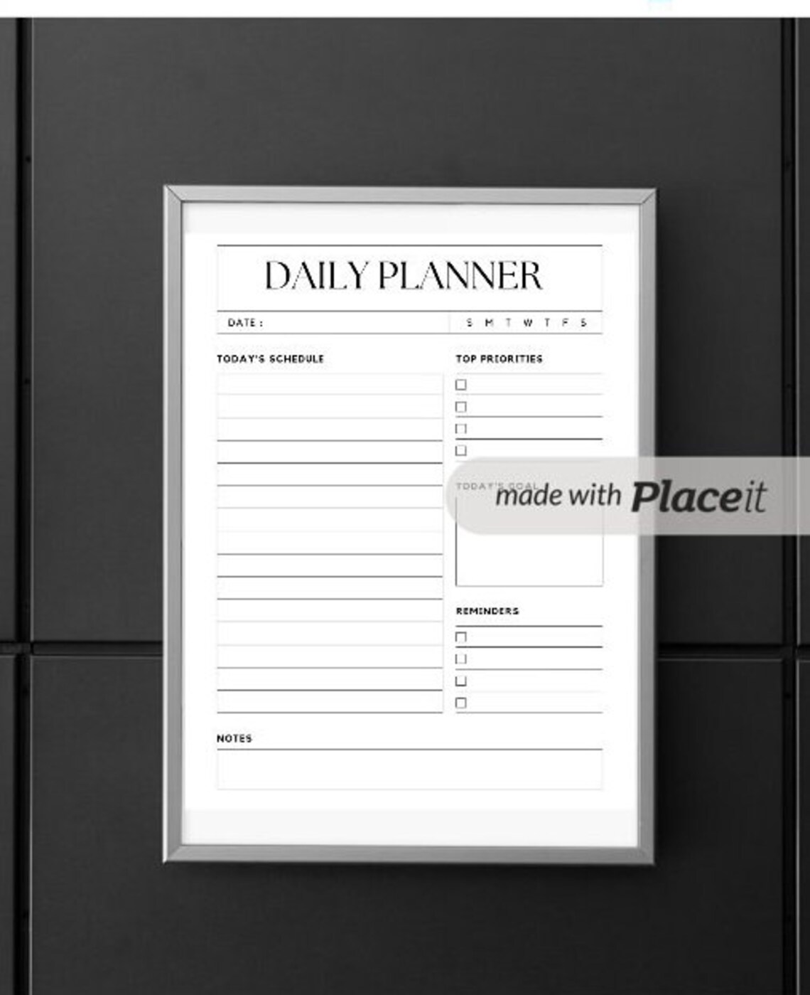 Minimalist Daily Planner Printable, Instant Download, Daily to Do List ...