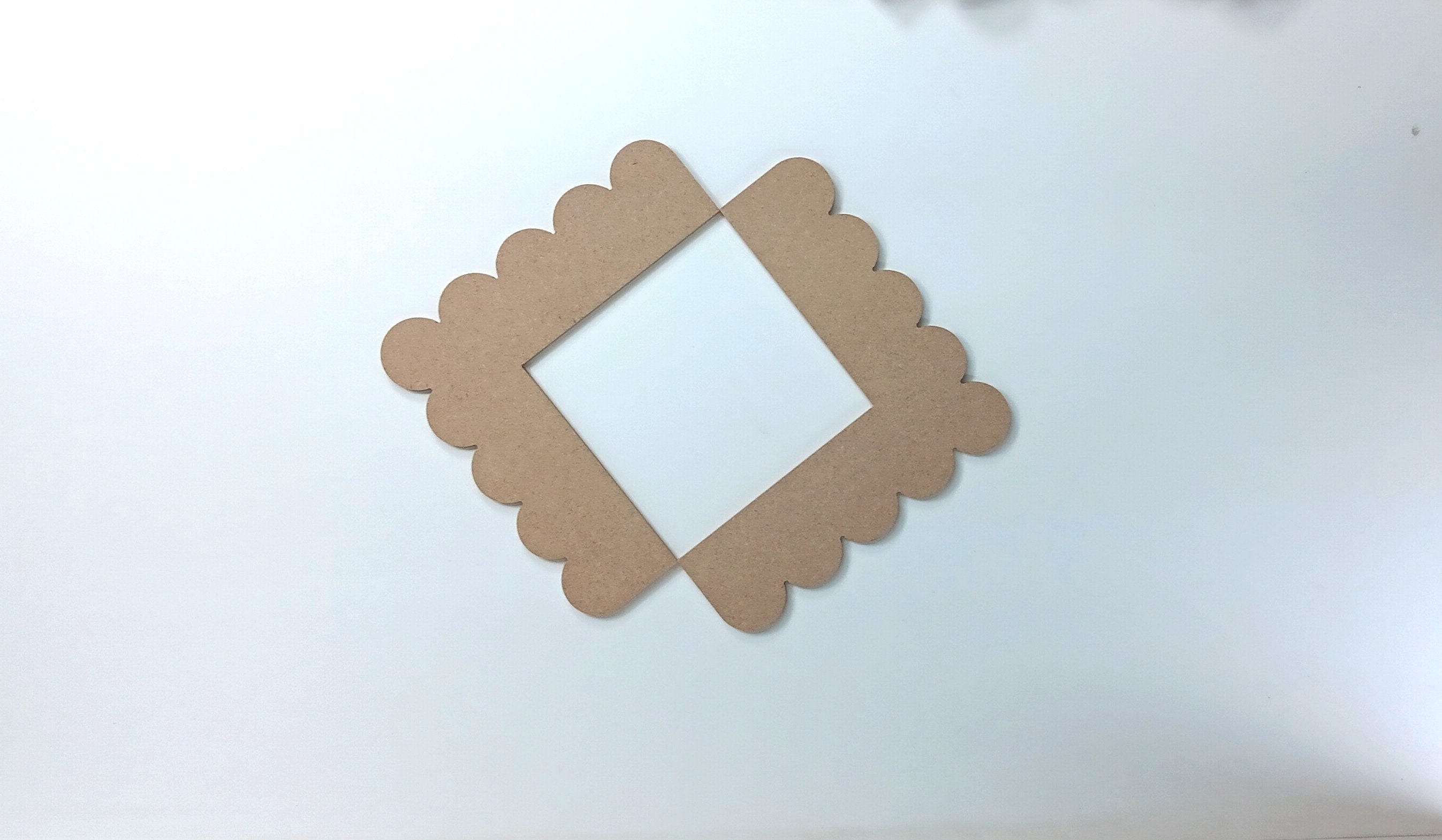 Scallops MDF Mirror Frame Set 8 Pieces 4 Corner Pieces, 4 Middle Pieces ...