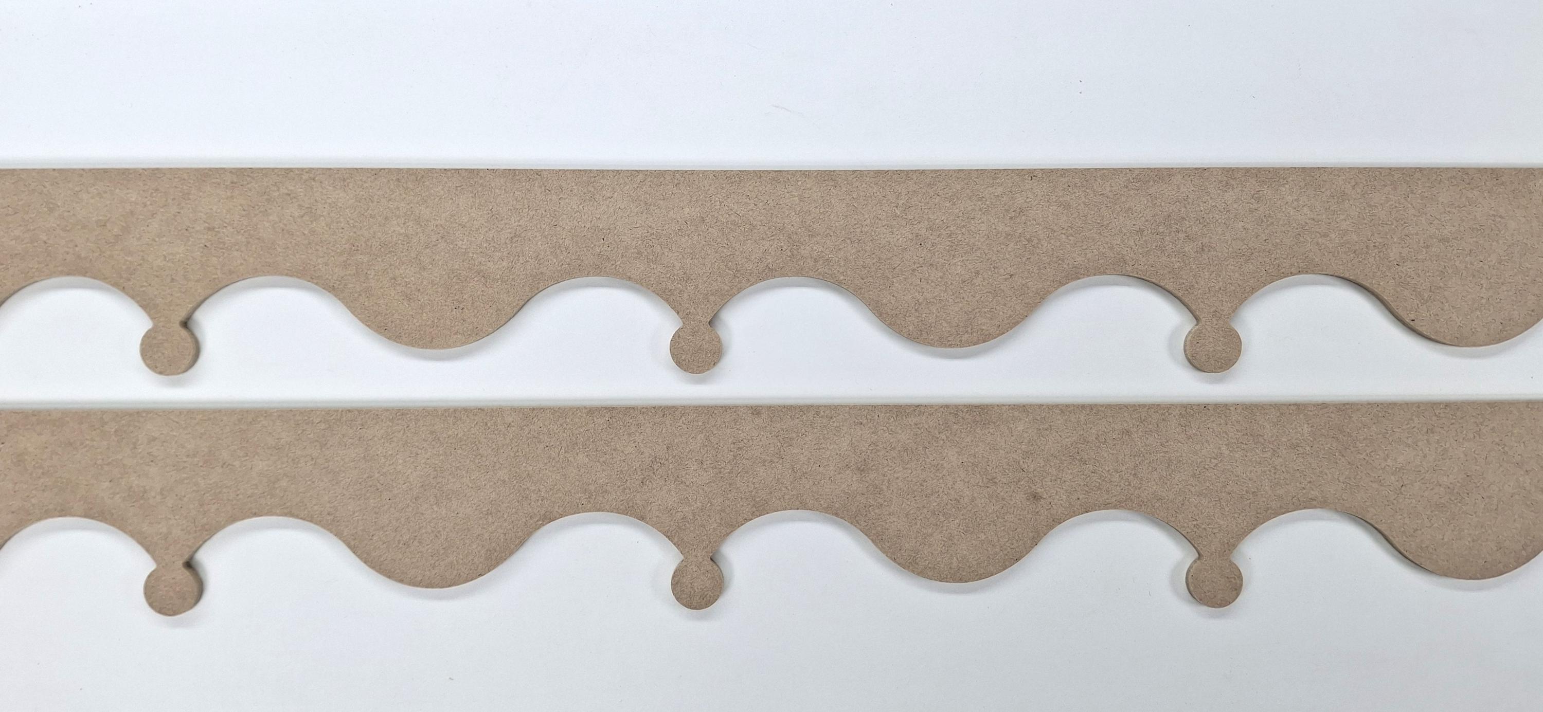 Scallops MDF Molding N71 Pattern 2 Pieces , Each Scallop is 46" Long - Etsy