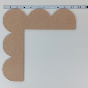 Scallops MDF Trim Molding Corner Piece Scallops Outside 2 Pieces ...