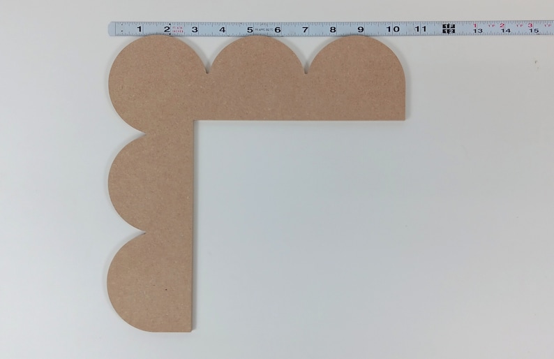Scallops MDF Trim Molding Corner Piece Scallops Outside , Scalloped ...