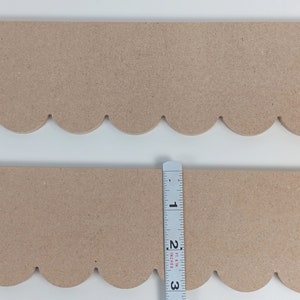 Scallops MDF Trim With Mini Scallop Pattern 2 Pieces , Scalloped MDF ...