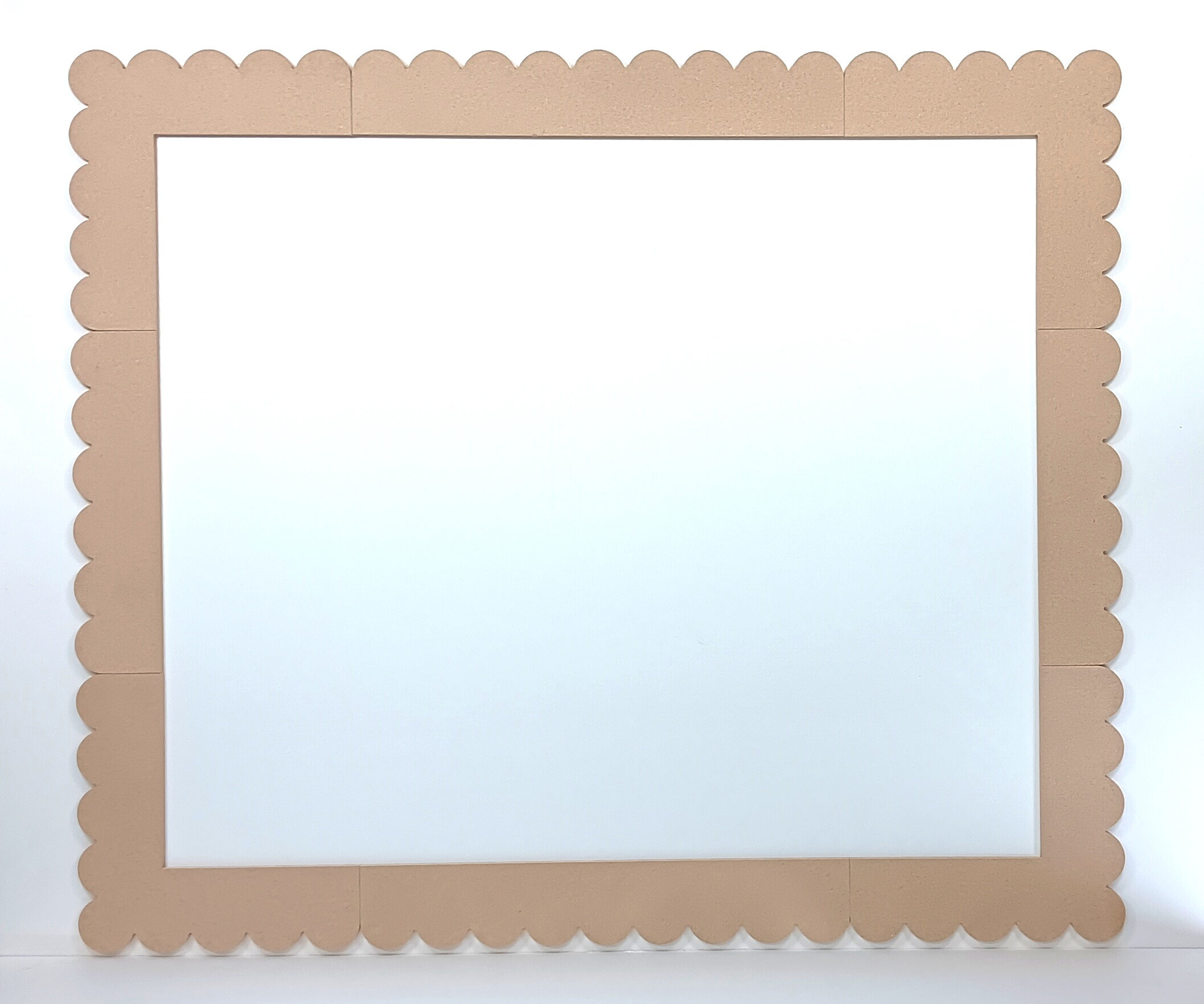 Scallops MDF Mirror Frame Set 8 Pieces 4 Corner Pieces, 4 Middle Pieces ...