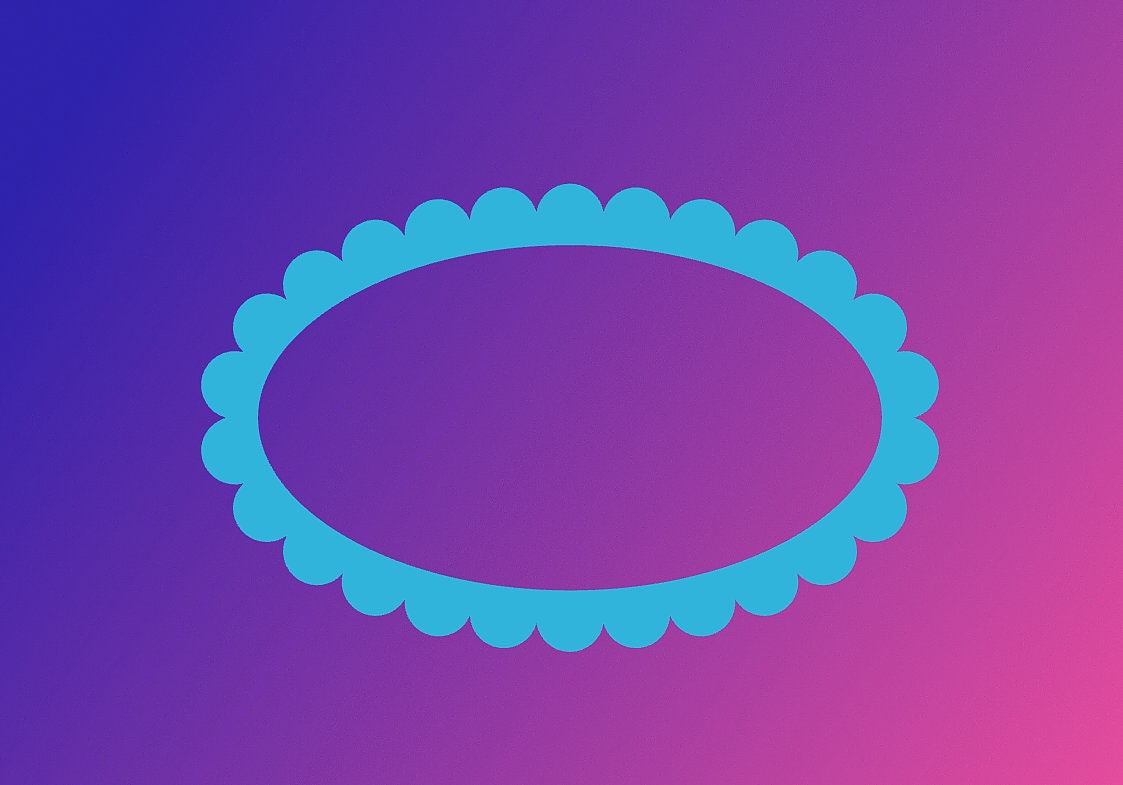 Scallops MDF Mirror Frame Set Oval 4 Pieces Mini Scallops, Adjustable to Any Size, Wall Decor ...