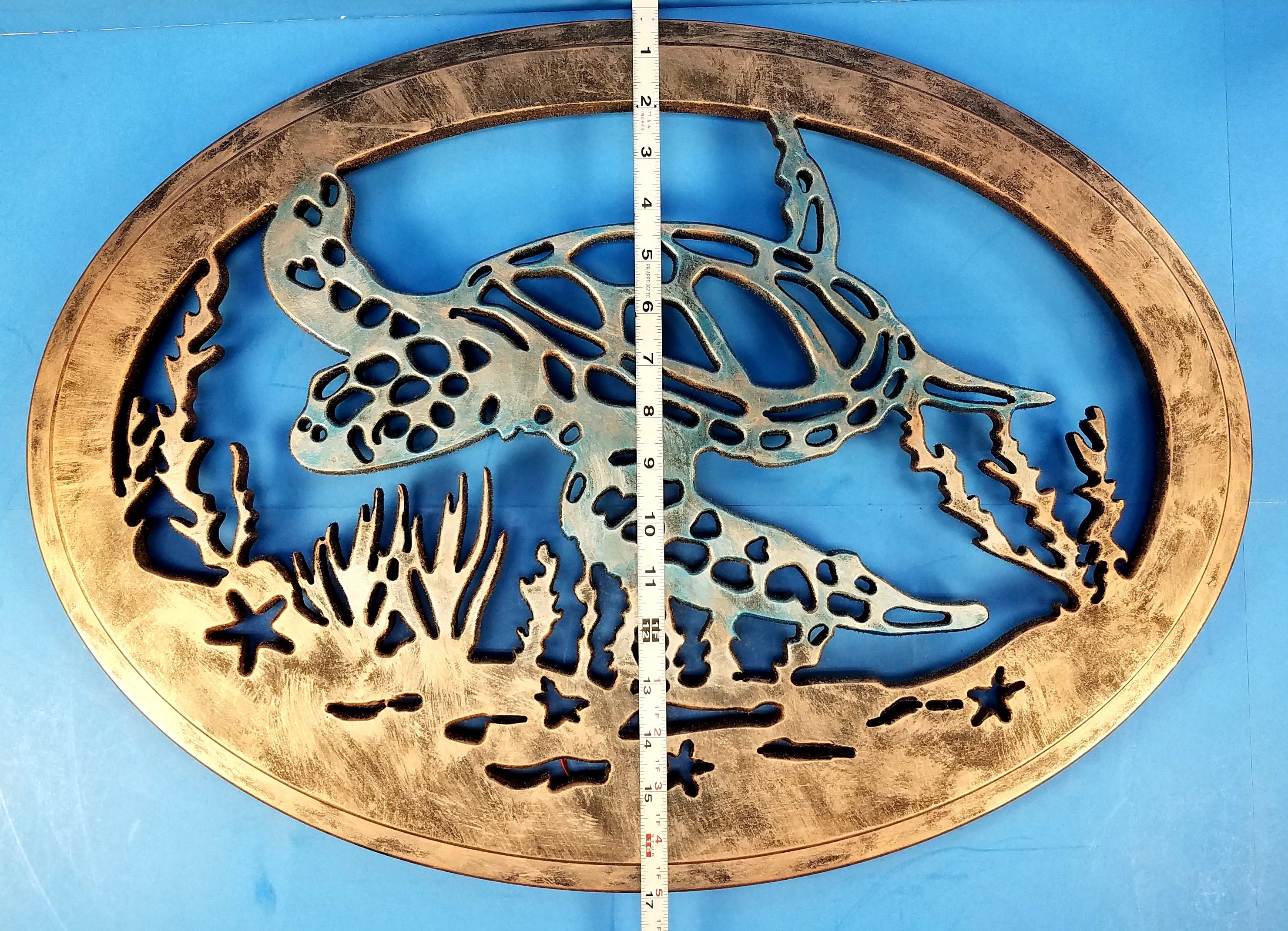 Sea Turtle Oval Frame LED Wall Décor Arts and Craft Wall Art - Etsy