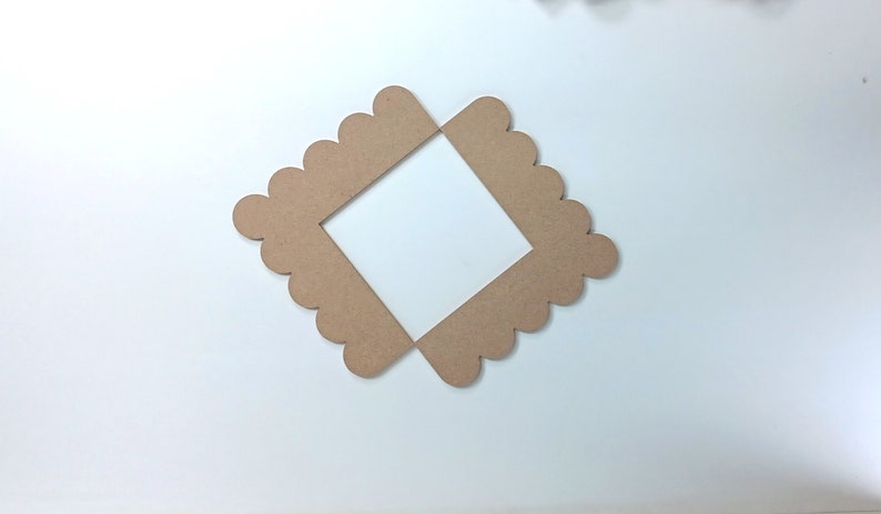 Scallops MDF Trim Molding Corner Piece Scallops Outside Mini 2 Pieces ...