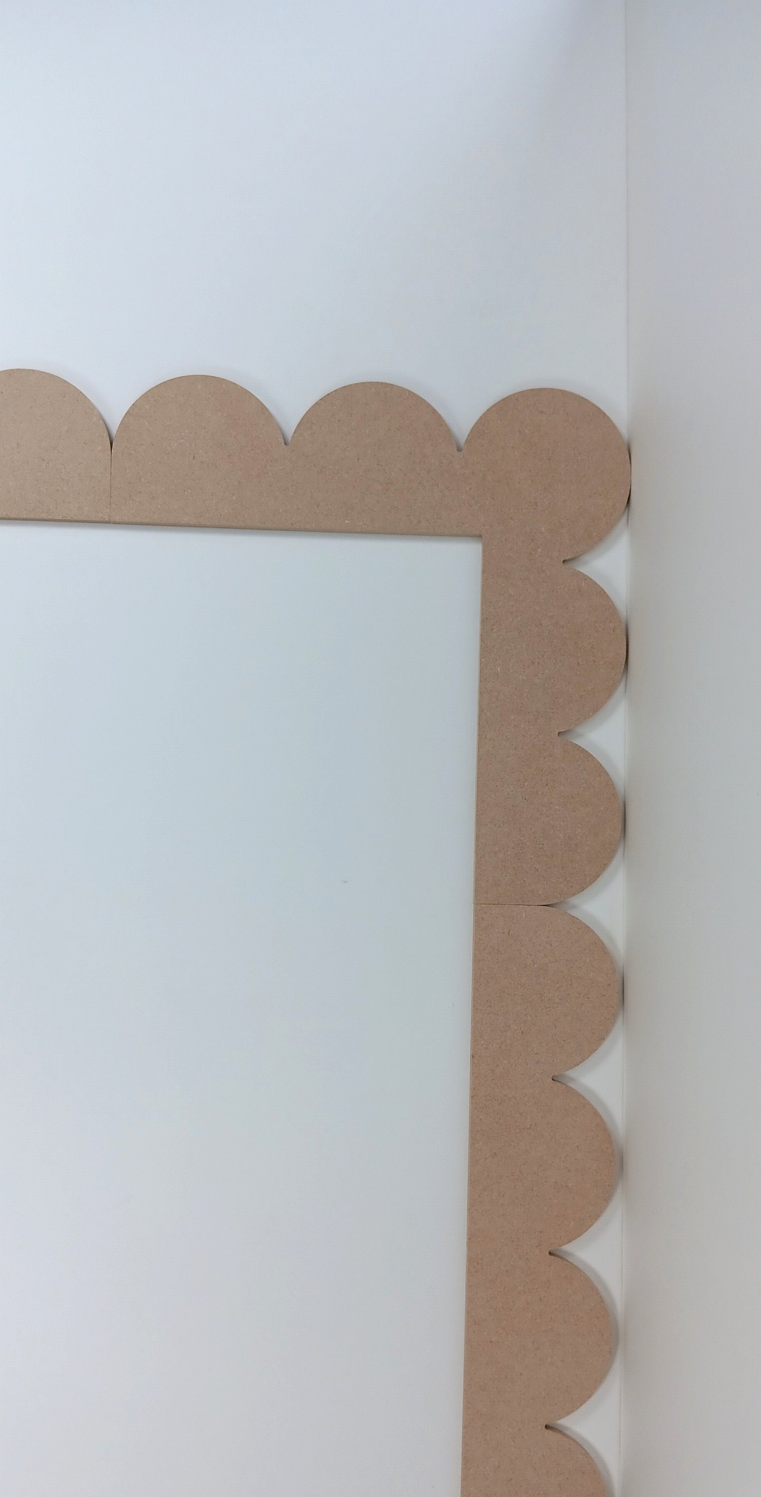 Scallops MDF Trim Molding Corner Piece Scallops Outside , Scalloped ...