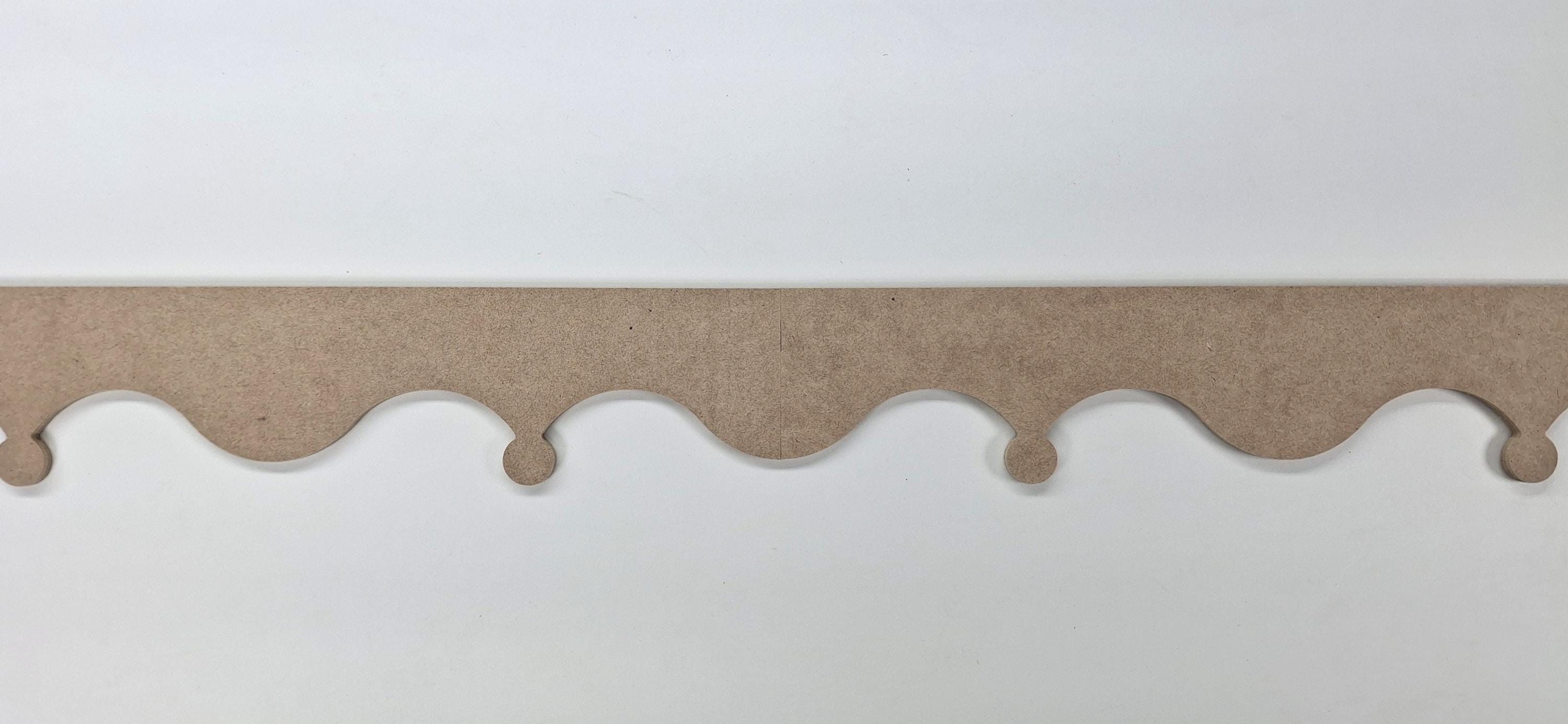Scallops MDF Molding N71 Pattern 2 Pieces , Each Scallop is 46" Long - Etsy