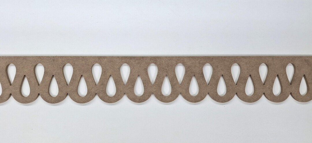 MDF Scallop Trim Molding N41 Pattern, 46" Long (2 Pieces) - Etsy