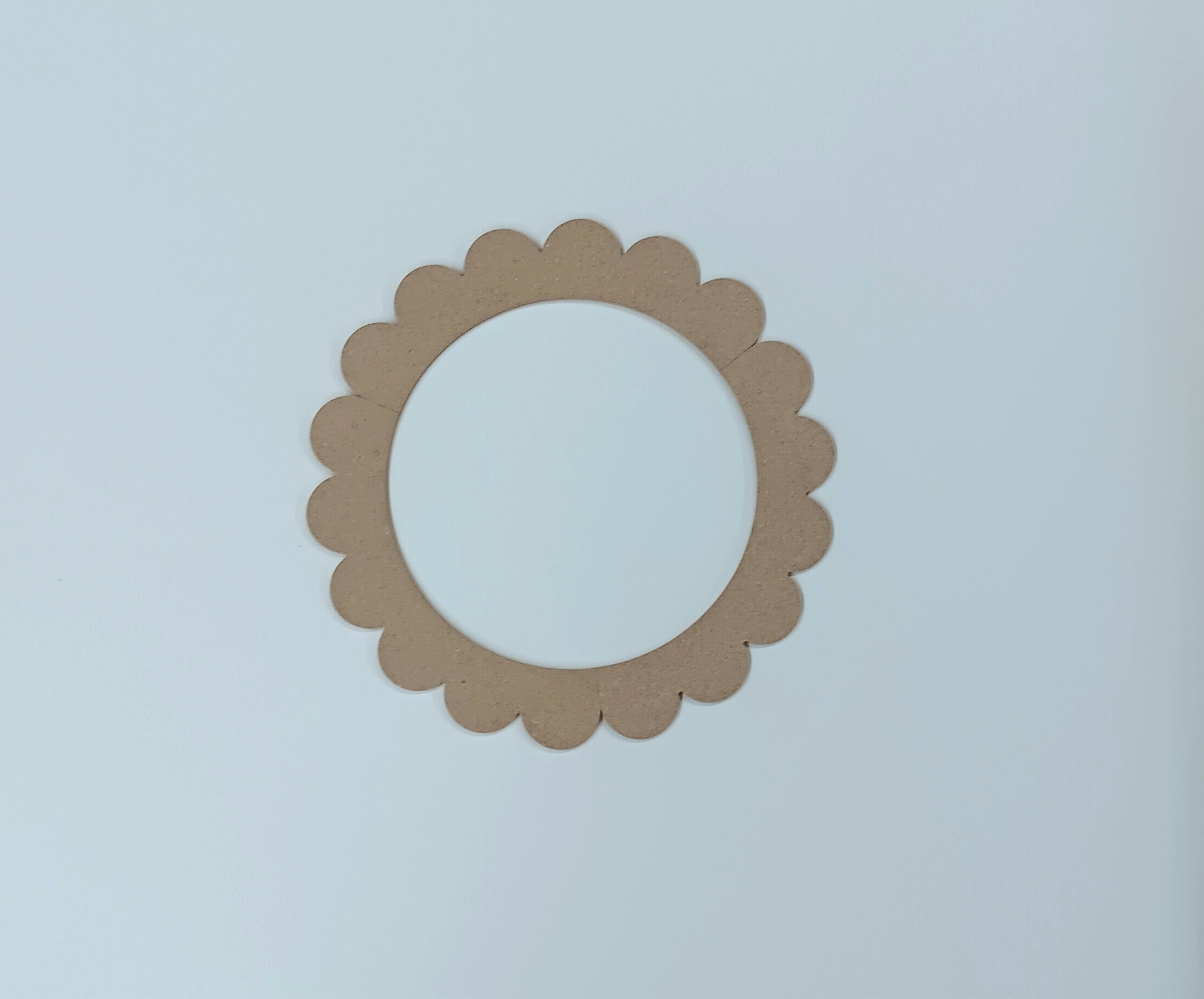 Scallops MDF Round Mirror Frame Set 3 Pieces, Order to Any Size, Wall ...