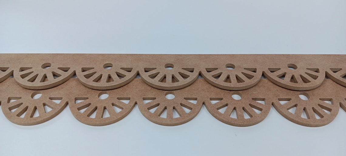 Scallops MDF Trim Molding Sun Pattern, Scalloped MDF Custom Design ...