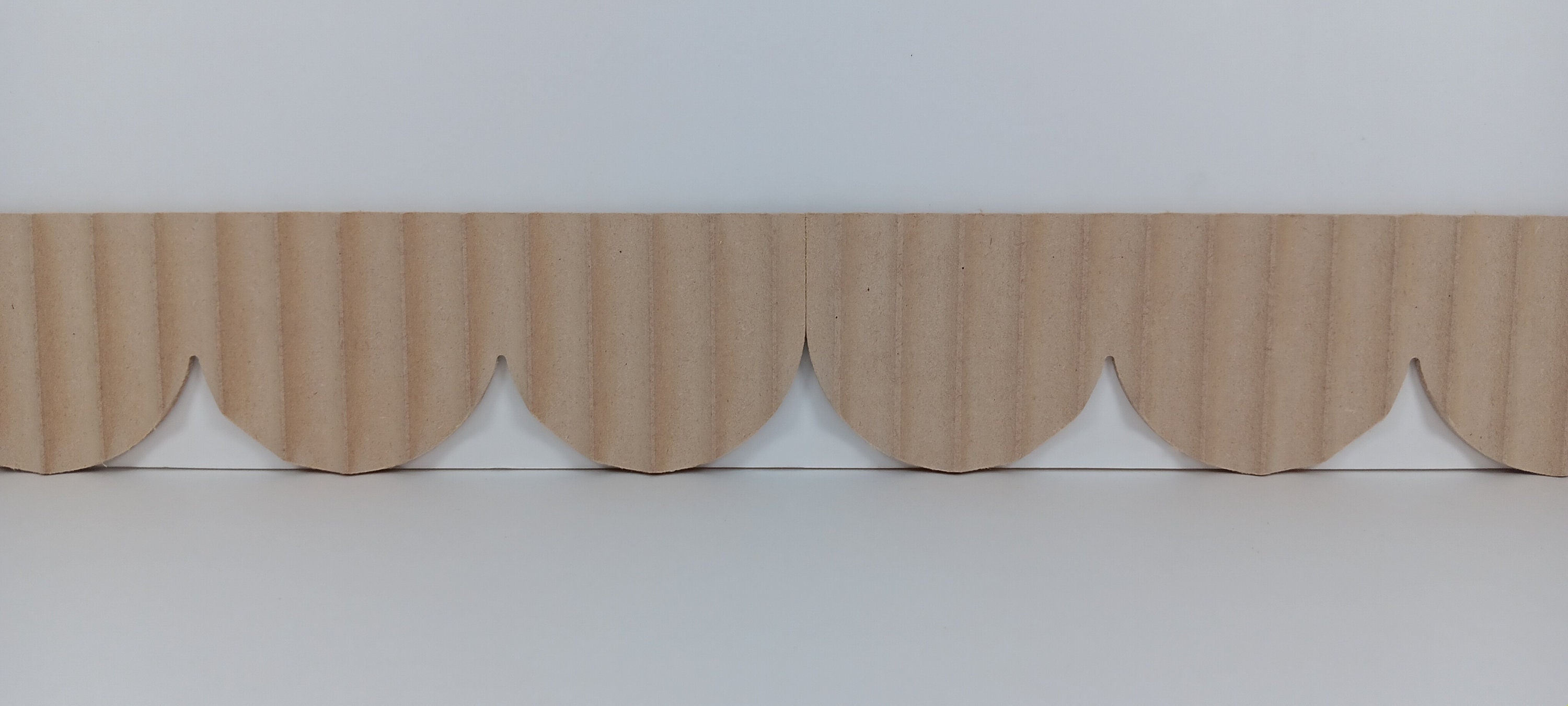 Scallops MDF Trim Molding Fluted Half Round, Scalloped MDF Custom ...