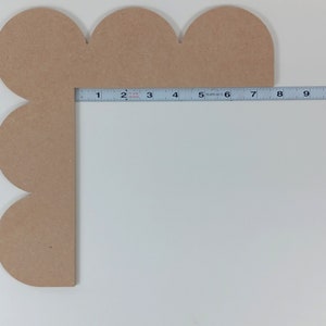 Scallops MDF Trim Molding Corner Piece Scallops Outside 2 Pieces ...