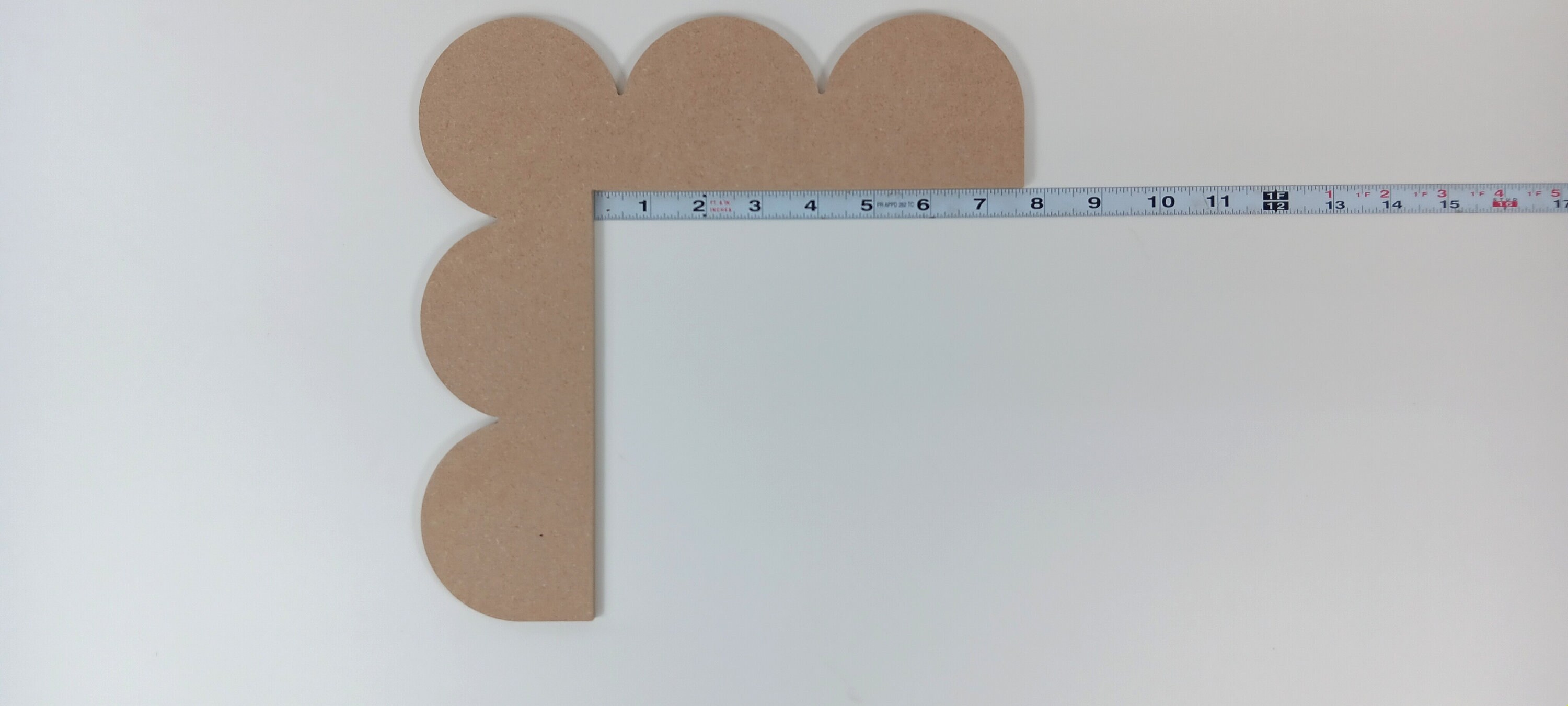 Scallops MDF Trim Molding Corner Piece Scallops Outside , Scalloped ...