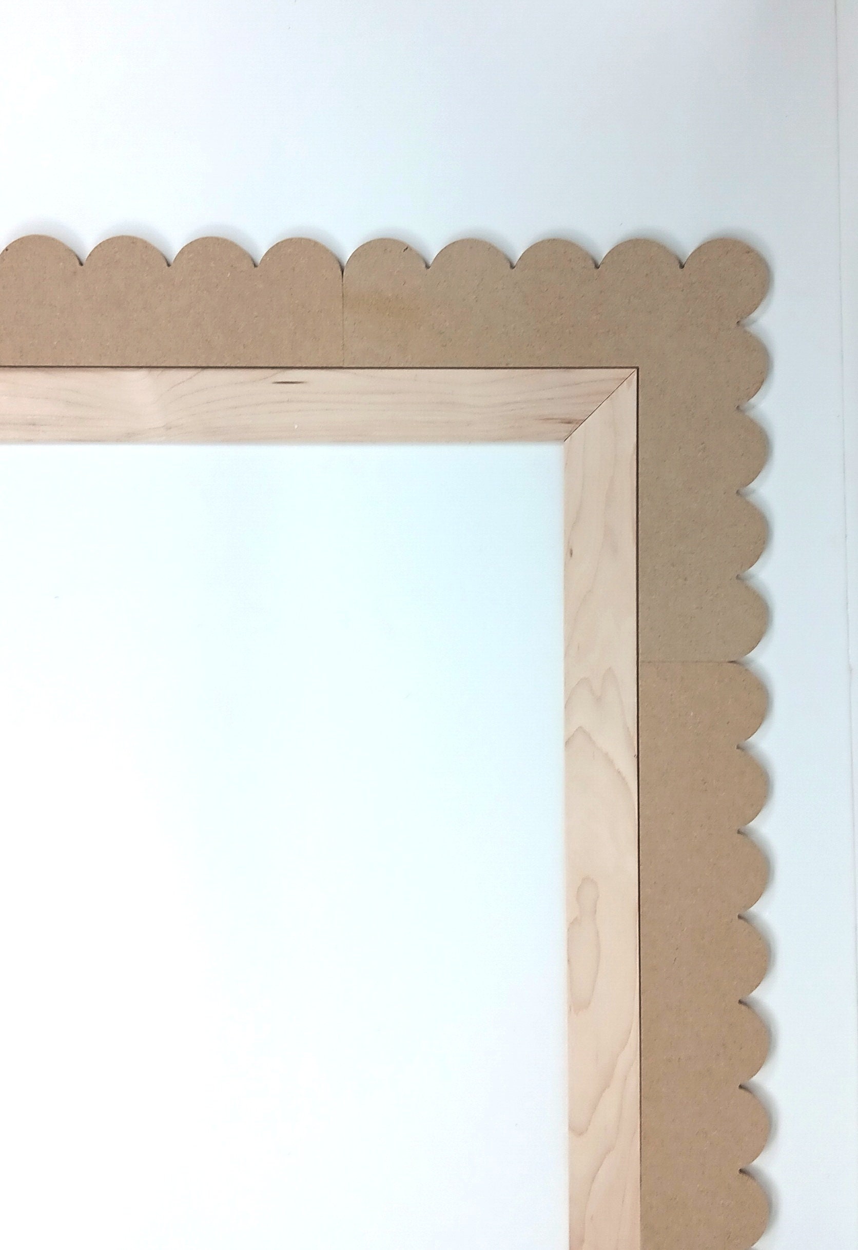 Scallops MDF Trim Molding Corner Piece Scallops Outside Mini , Windows ...