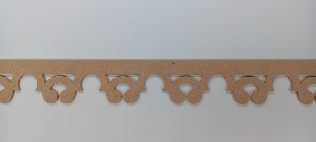 Scallops MDF Molding Gates Scallop Pattern 2 Pieces , MDF Custom Design ...