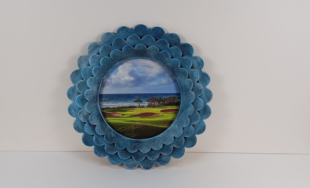 3D Realistic 3 Tier Hanging Scalloped Frame, Multi Colours Available ...