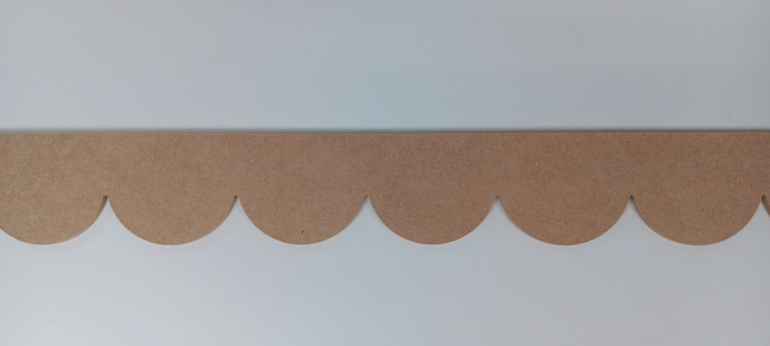 Scallops MDF Trim Molding N70 Pattern 2 Pieces , Each Scallop is 46 ...
