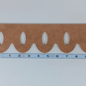 Scallops MDF Trim Molding Oval Pattern, Scalloped MDF Trim Custom ...