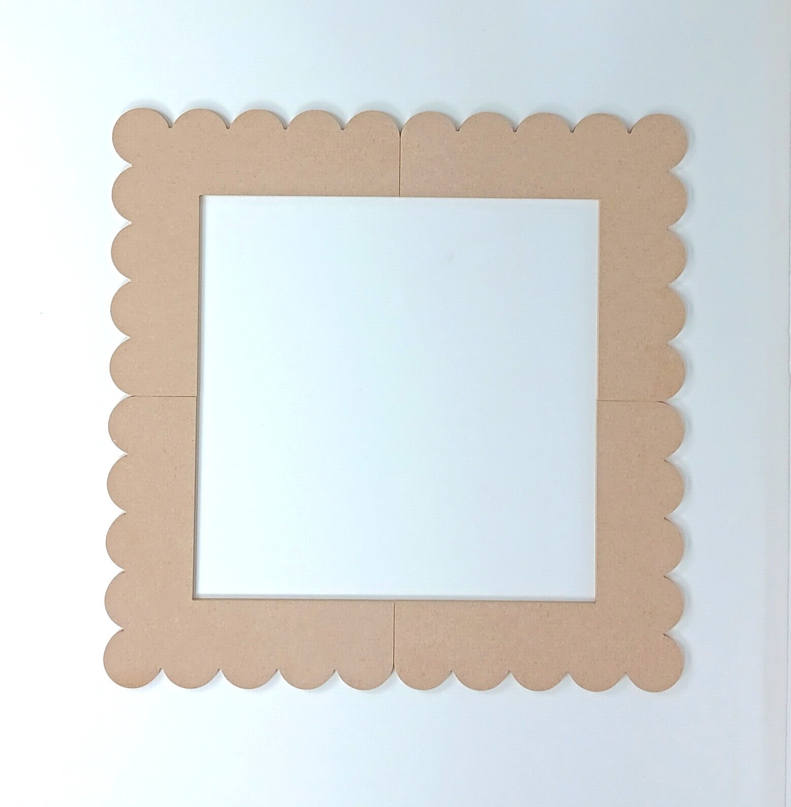 Scallops MDF Mirror Frame Set 8 Pieces 4 Corner Pieces, 4 Middle Pieces ...