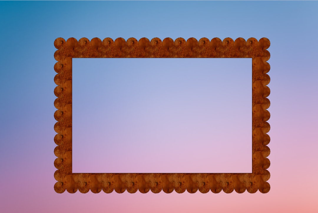 Scallops MDF Mirror Frame Set 8 Pieces 4 Corner Pieces, 4 Middle Pieces ...