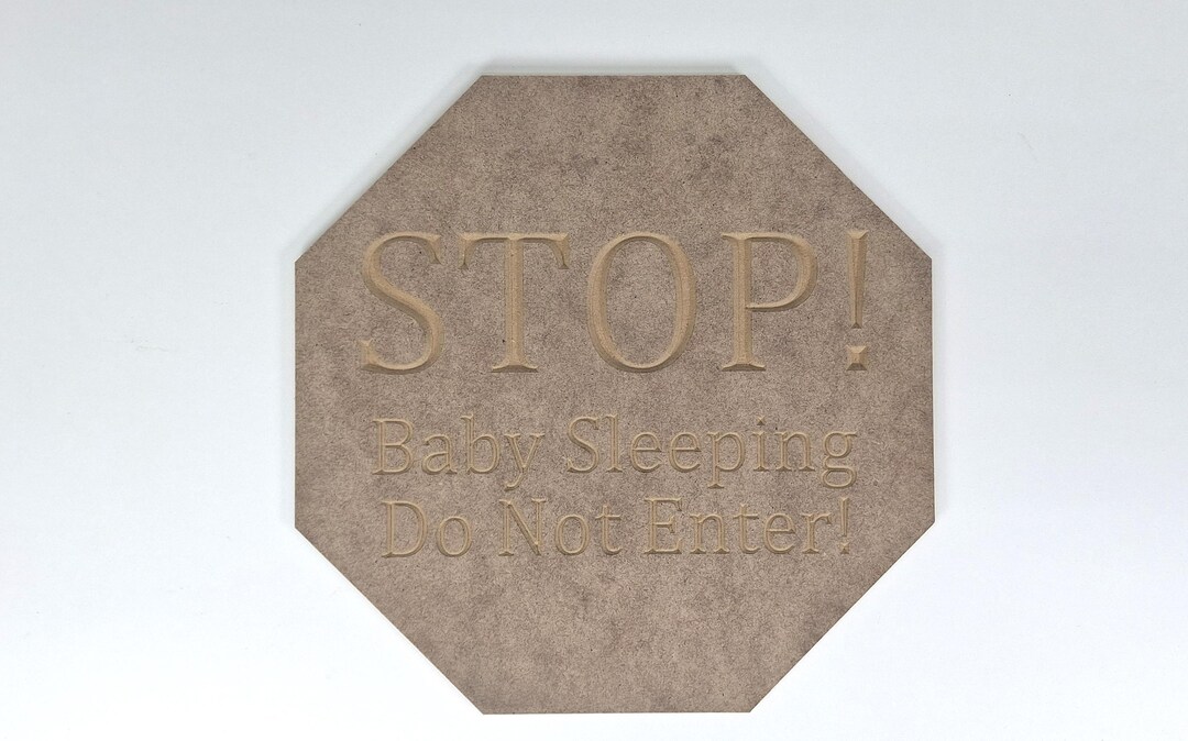 MDF, Stop Sign (baby Sleeping Do Not Enter) Door Hanging Sign ...