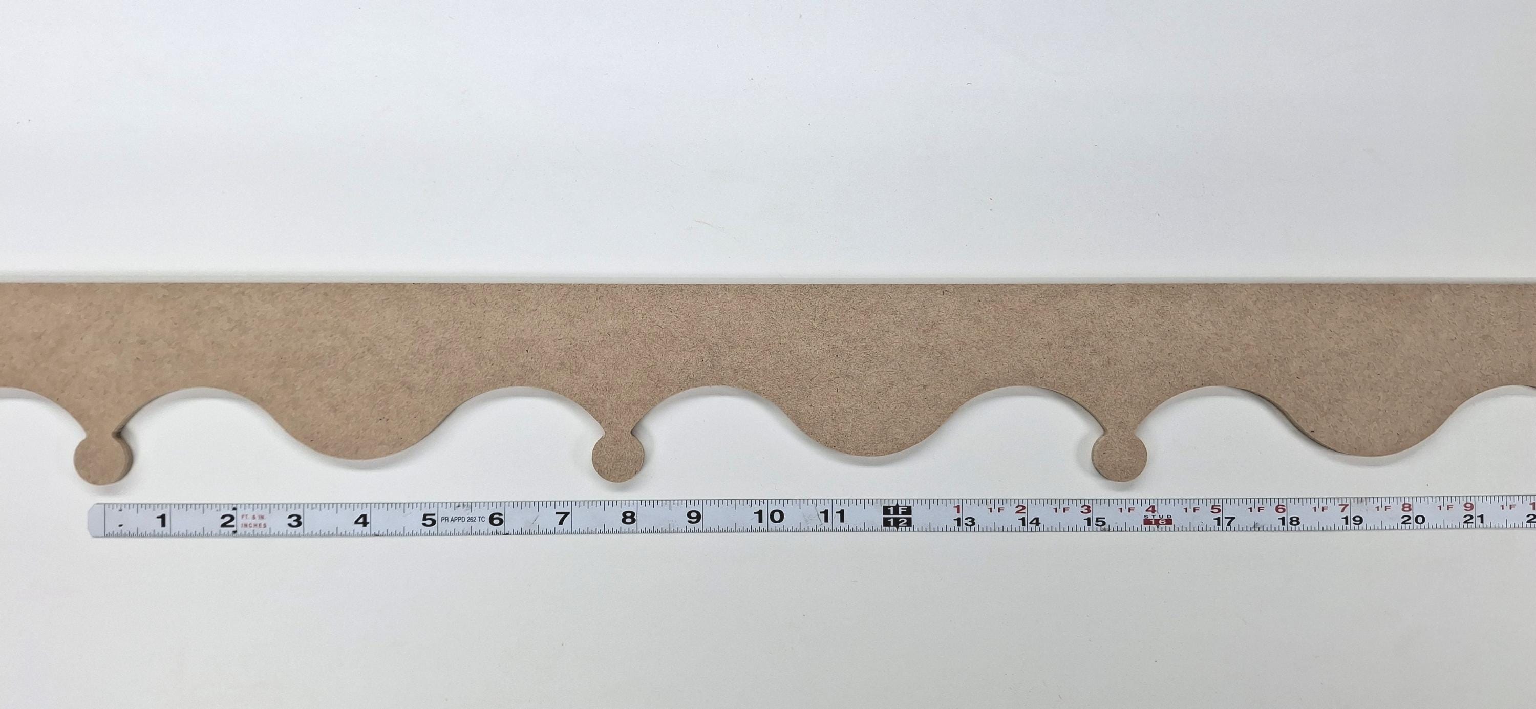 Scallops MDF Molding N71 Pattern 2 Pieces , Each Scallop is 46" Long - Etsy