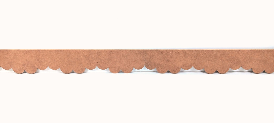 Scallops MDF Trim Molding With Scallop Shell Pattern 2 Pieces , Custom ...