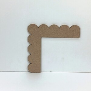 Scallops MDF Trim Molding Corner Piece Scallops Outside Mini 2 Pieces ...
