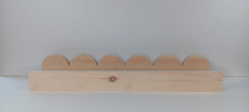 Scalloped Shelf, Arch Wall Shelf, Scallop Pattern Shelf, Scallop ...