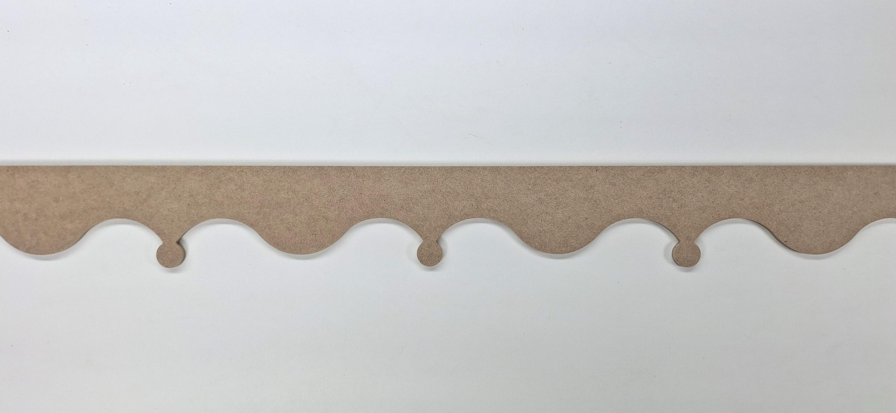 Scallops MDF Molding N71 Pattern 2 Pieces , Each Scallop is 46" Long - Etsy