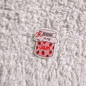 Reading is My Jam Sticker - Etsy