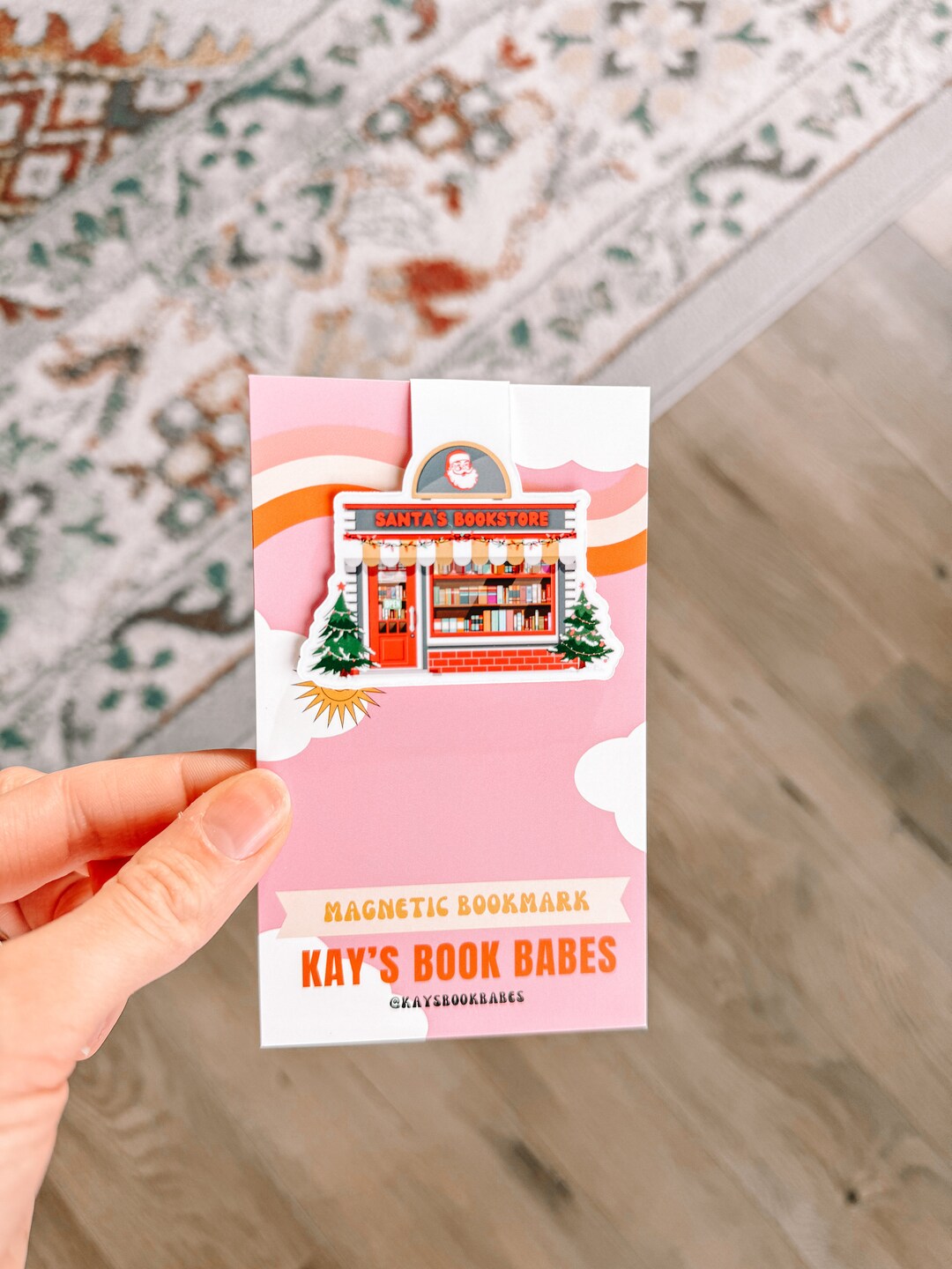 Santa’s Bookstore Christmas Magnetic Bookmark - Etsy
