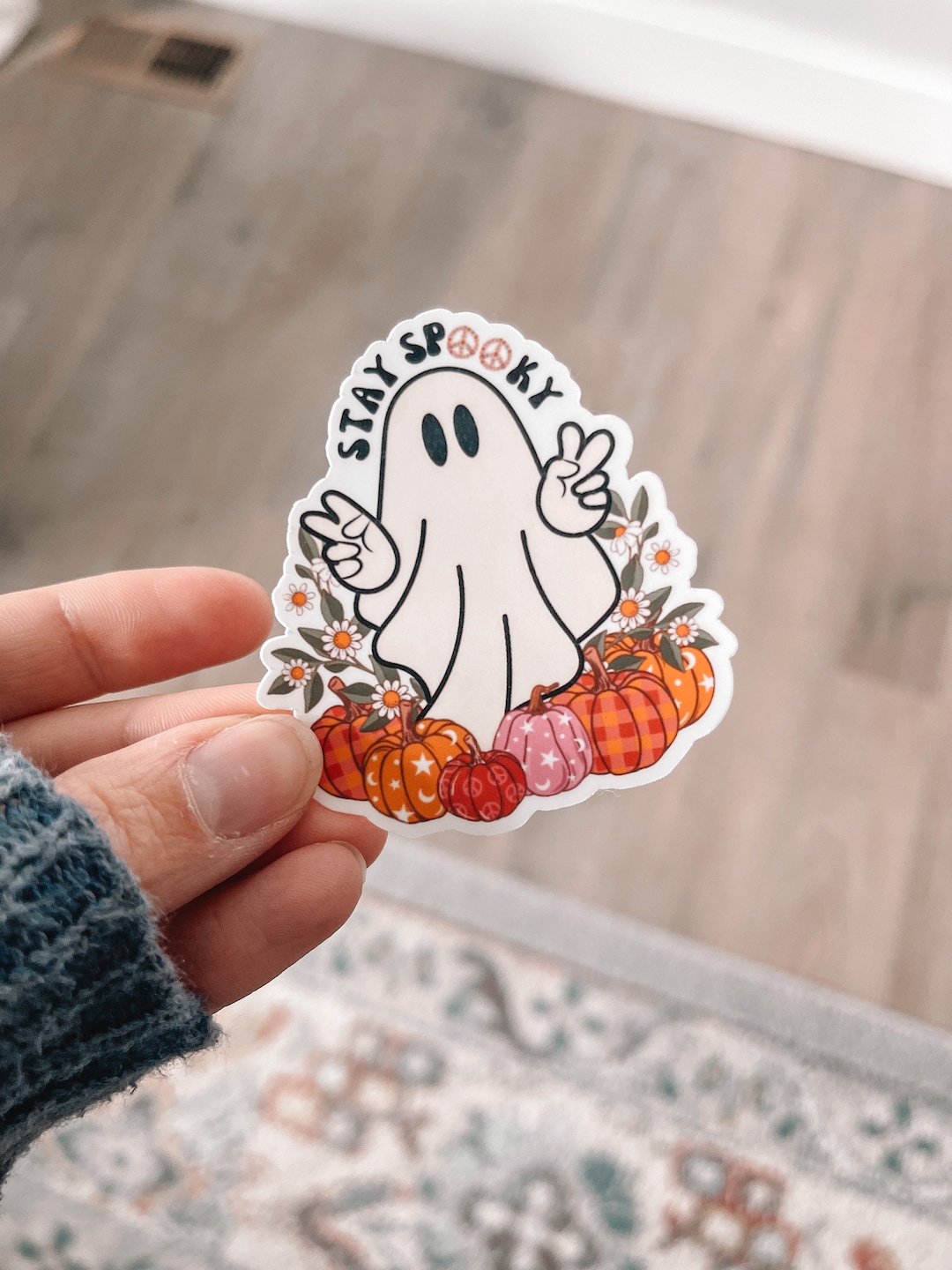 Stay Spooky Fall Ghost Sticker - Etsy