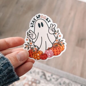 Stay Spooky Fall Ghost Sticker - Etsy