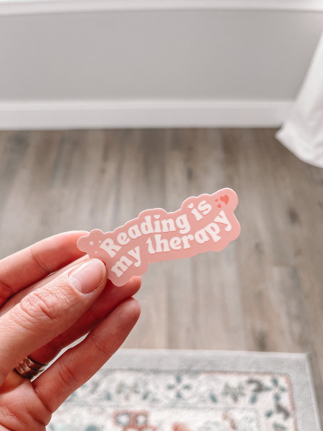 Reading is My Therapy Sticker - Etsy