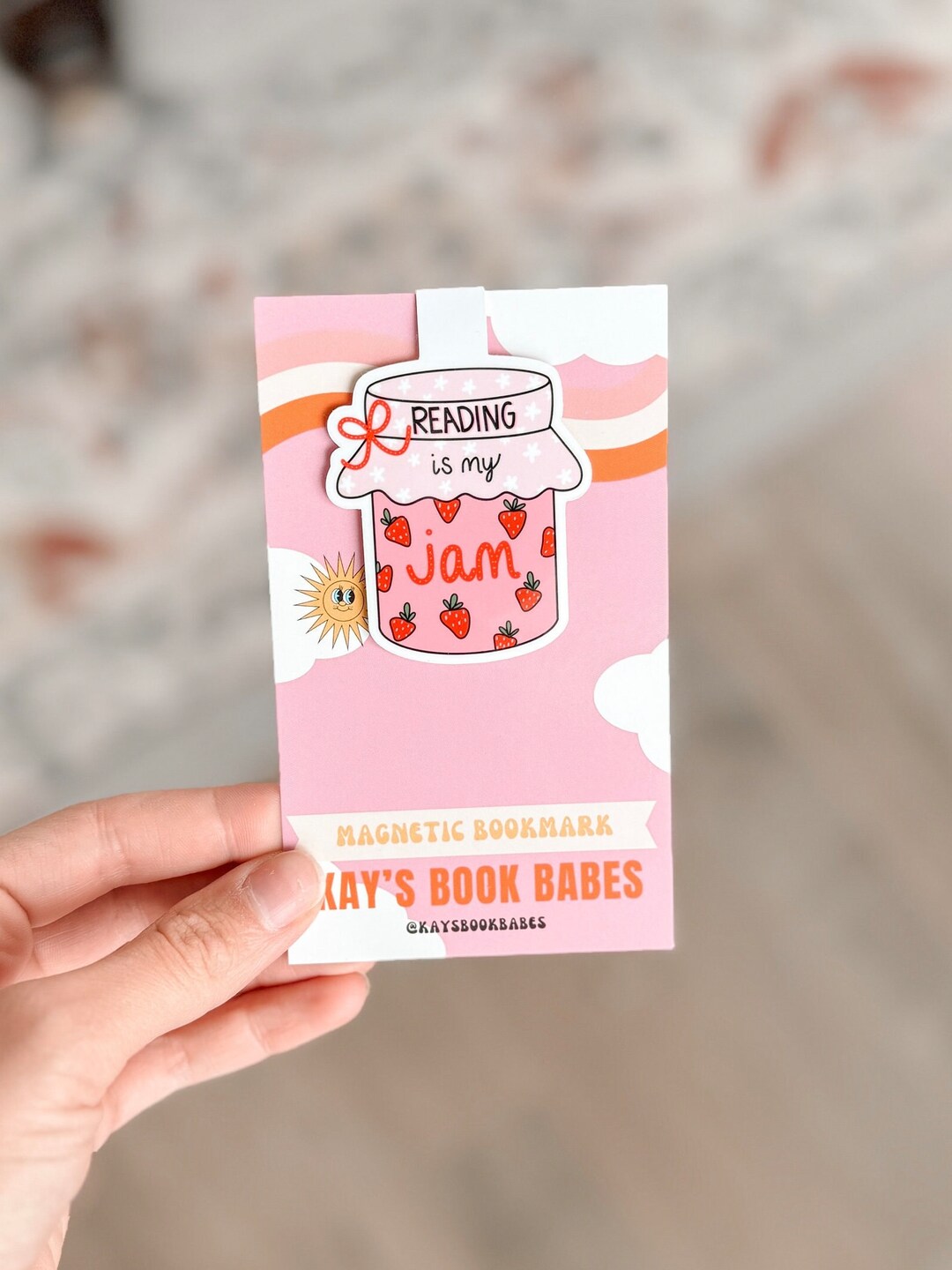 Reading is My Jam Magnetic Bookmark - Etsy