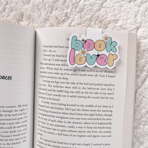 Book Lover Magnetic Bookmark - Etsy