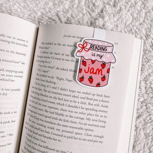 Reading is My Jam Magnetic Bookmark - Etsy